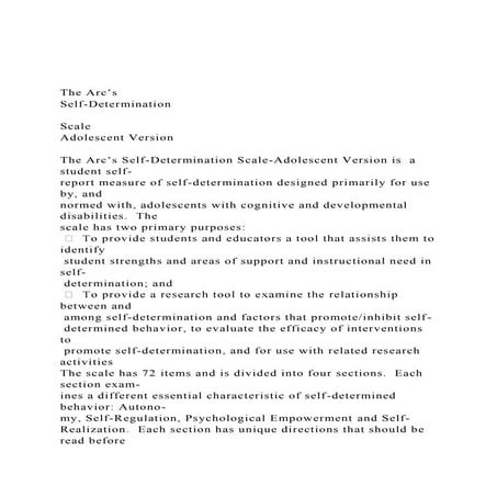 The Arc’s Self-Determination Scale Adolescent Version.docx