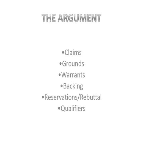 The argument | PPT