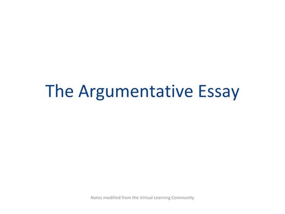 Argumentative essay topics | PPTX