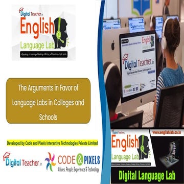 The Arguments in Favor of Language Labs in Colleges and Schools | PPT