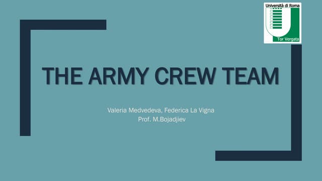The Army Crew casestudy | PPT