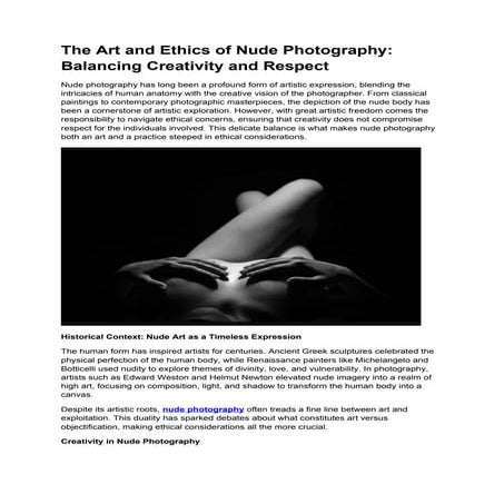 The Art and Ethics of Nude Photography Balancing Creativity and Respect.docx
