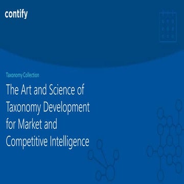 The Art and Science of Taxonomy Development for Market and Competitive ...