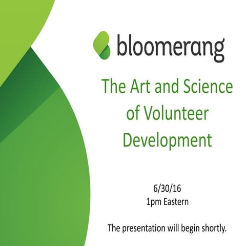 The Art and Science of Volunteer Development | PDF | Non-Profit ...