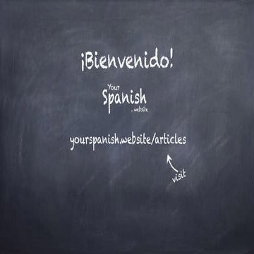 The articles in spanish | PPT