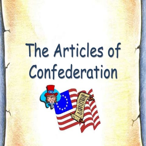 The Articles of Confederation | PPTX