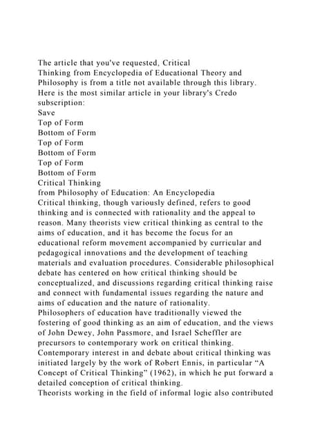 Critical thinking powerpoint | PPT