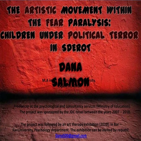 The artistic movement within the fear paralysis dana salmon | PPT