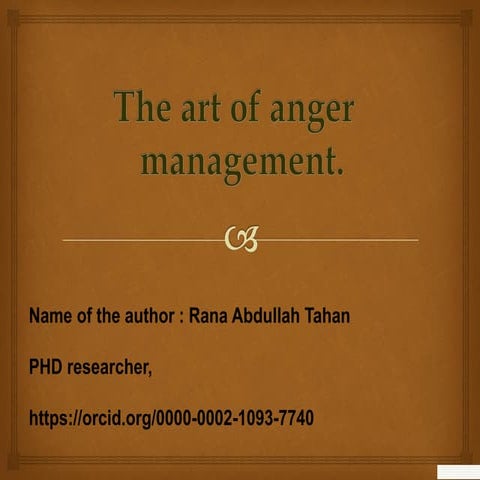 The art of anger management. | PDF