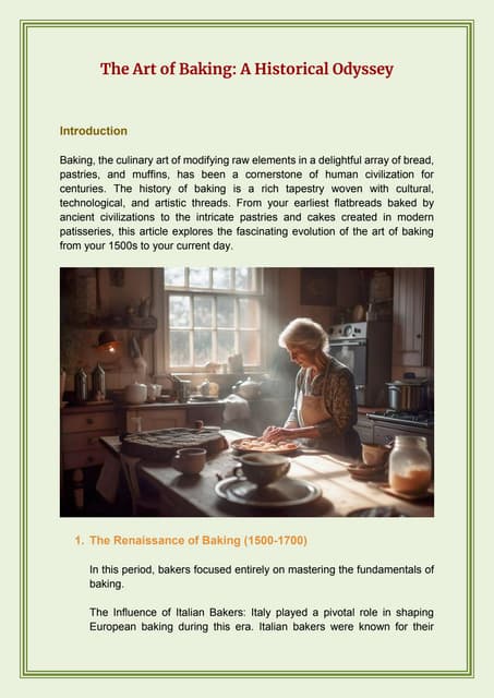 The Evolution of Cooking | PPT