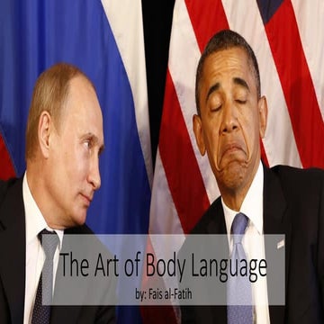 The Art of Body Language | Public Speaking | PDF