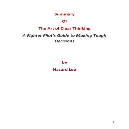 The Art of Clear Thinking.docx