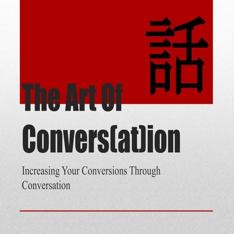 The Art of Conversation | PPT