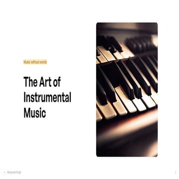 The Art of Instrumental Music|Exploring instrumental music through ...