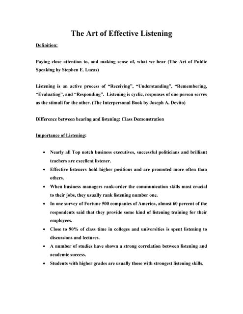 Chap5: Listening and Responding | PPT