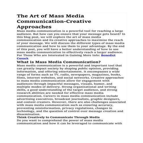 The Art of Mass Media Communication[1].pdf