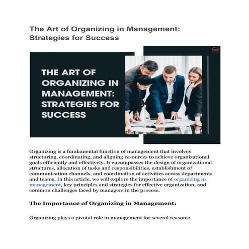 The Art of Organizing in Management_ Strategies for Success.pdf