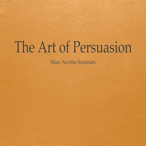 The Art of Persuasion | KEY | Web Conferencing | Computer Software and ...