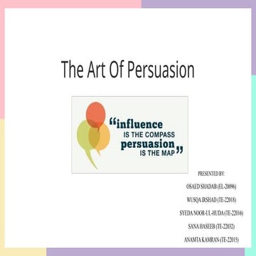 The Art Of Persuation in business communication.pptx | Technology ...