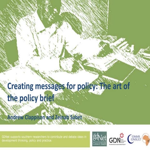 The art of policy briefs | PPT