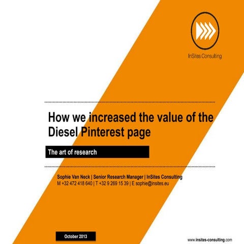 The Art of Research: How we increased the value of the DIESEL Pinterest ...