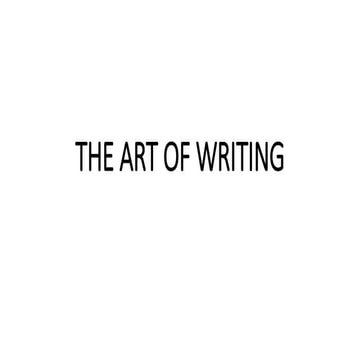 The art of writing | PPTX