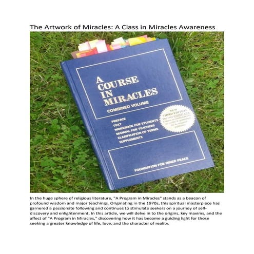 The Artwork of Miracles.docx | Christianity | Religion & Spirituality