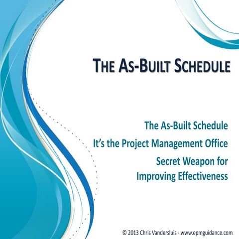 The as built-schedule | PDF