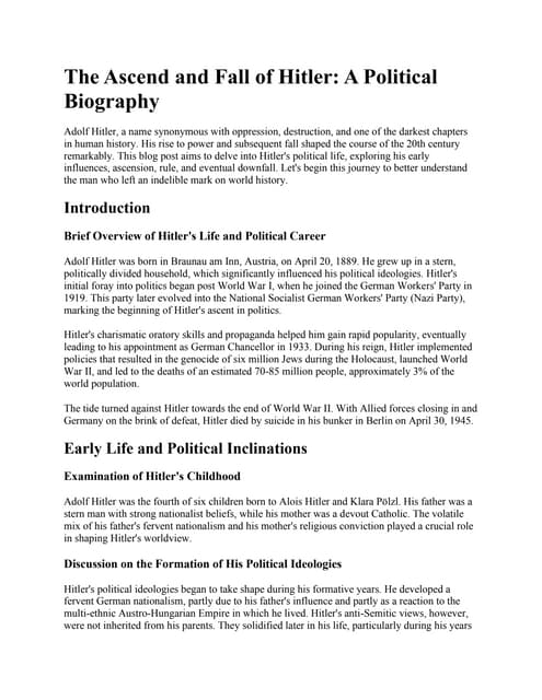 Adolf Hitler's leadership biography .pptx