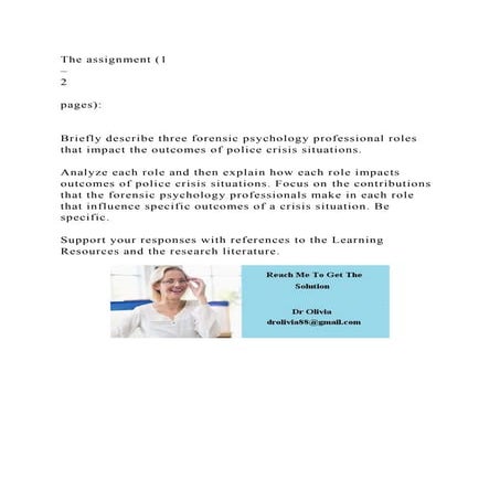 The assignment (1–2pages)Briefly describe three foren.docx