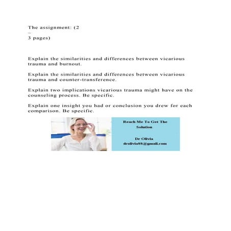 The assignment (2–3 pages)Explain the similarities and .docx | Education