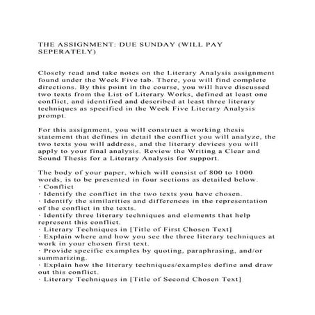 THE ASSIGNMENT DUE SUNDAY (WILL PAY SEPERATELY)Closely read.docx