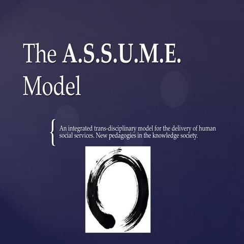 The assume model | PPTX