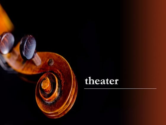 Elements of Theater | PPT