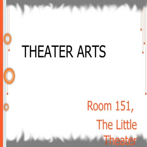 Theater Arts Day 1 | PPT