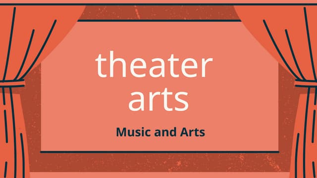 MUSIC & ARTS: Theater Arts in Southeast Asia | PPTX