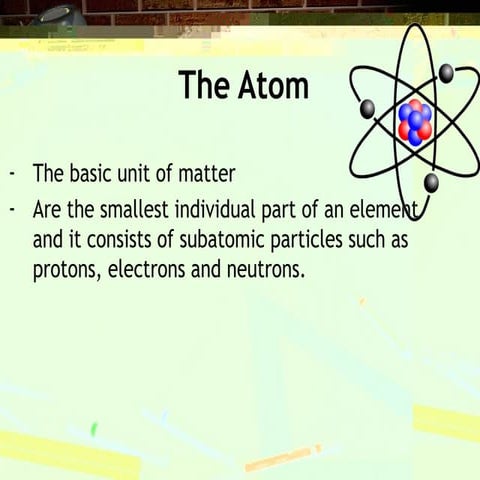 MATTER AND ATOMIC THEORY | PPT