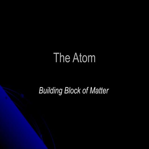 The Atom | PPT
