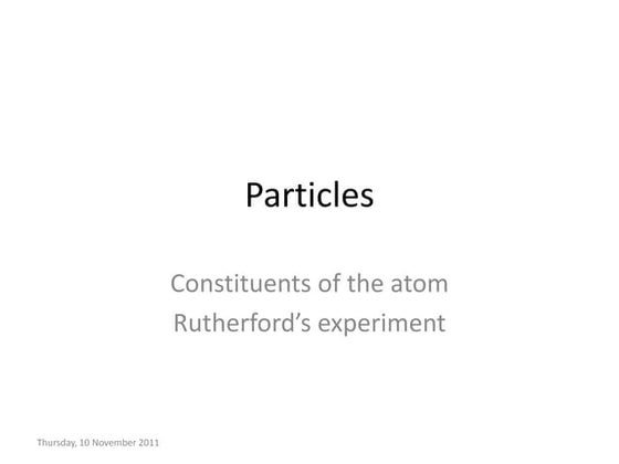 Subatomic Particles and Isotopes | PPTX