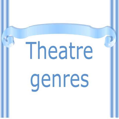 Theatre genres | PPT