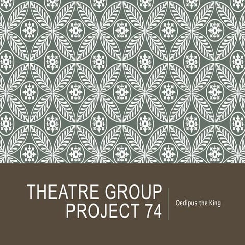Theatre group project | PPT