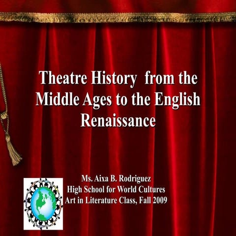 Theatre History Middle ages | PPT