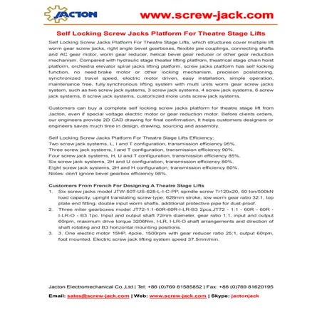 Theatre lifting stage jack, lift jack for stage, lift jacks theater ...