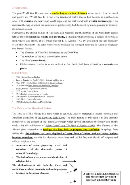 Characteristics of Absurd Theatre | PPTX