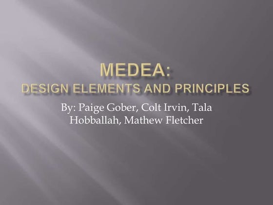Final Medea Set Design | PPTX