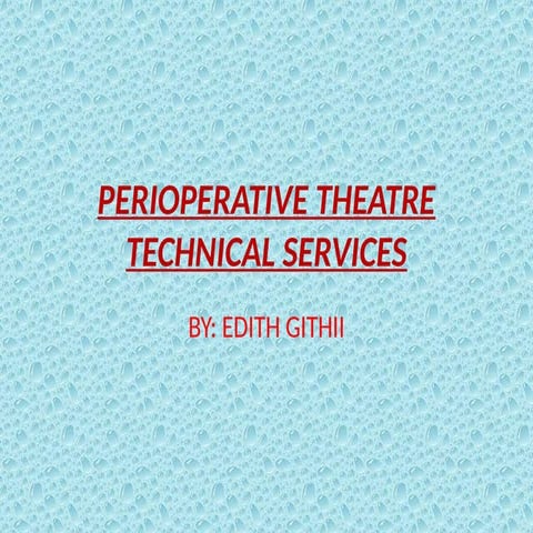 Operating theatre suite planning and design | DOC
