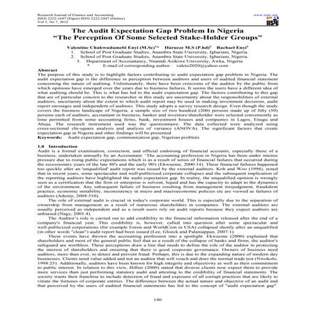 Audit Expectation Gap | PDF
