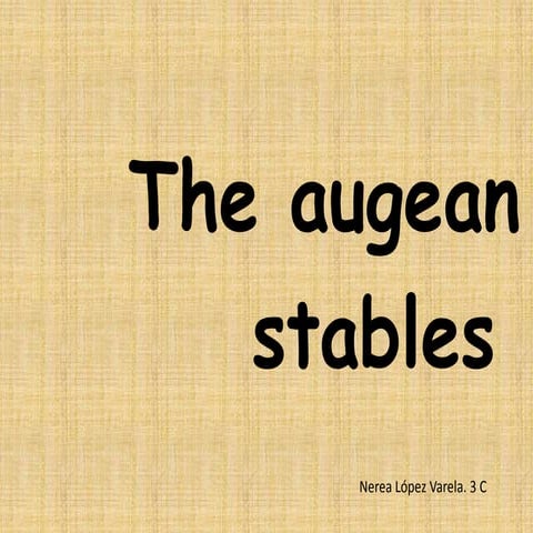 The Augean Stables | PPTX | Sports