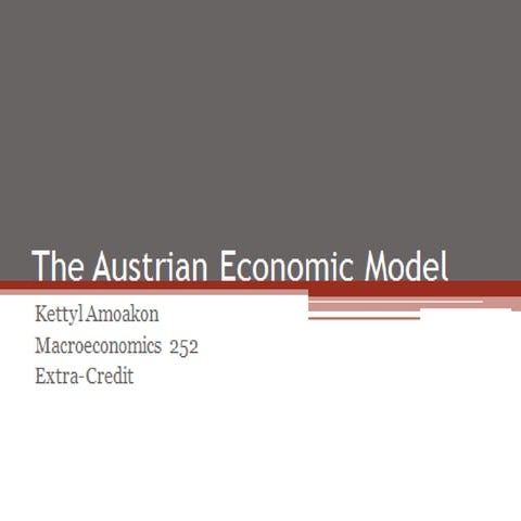 The Austrian Economic Model | PPTX