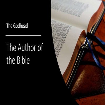 The author of the bible | PPTX